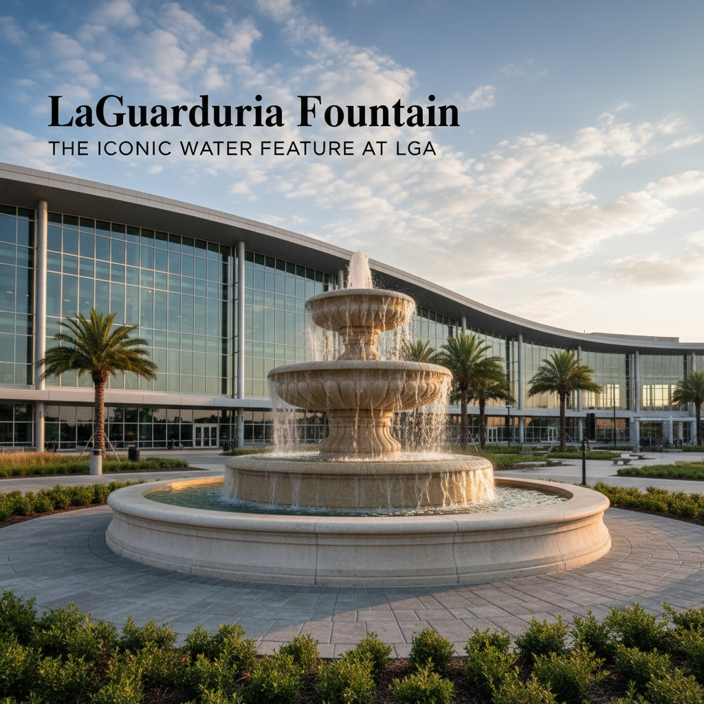 LaGuardia Fountain The Iconic Water Feature at LGA - Airport Guides World