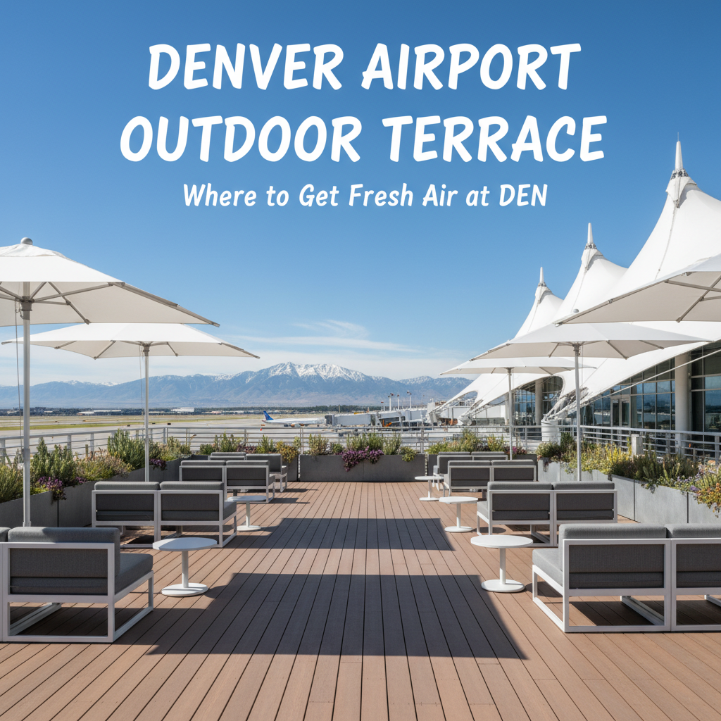 Denver Airport Outdoor Terrace Where to Get Fresh Air at DEN - Airport ...