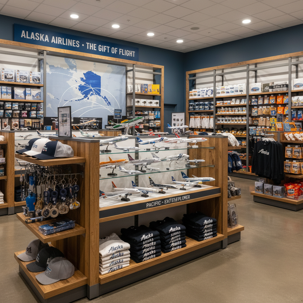 Alaska Airlines Store Merchandise and Souvenirs at SEA - Airport Guides ...