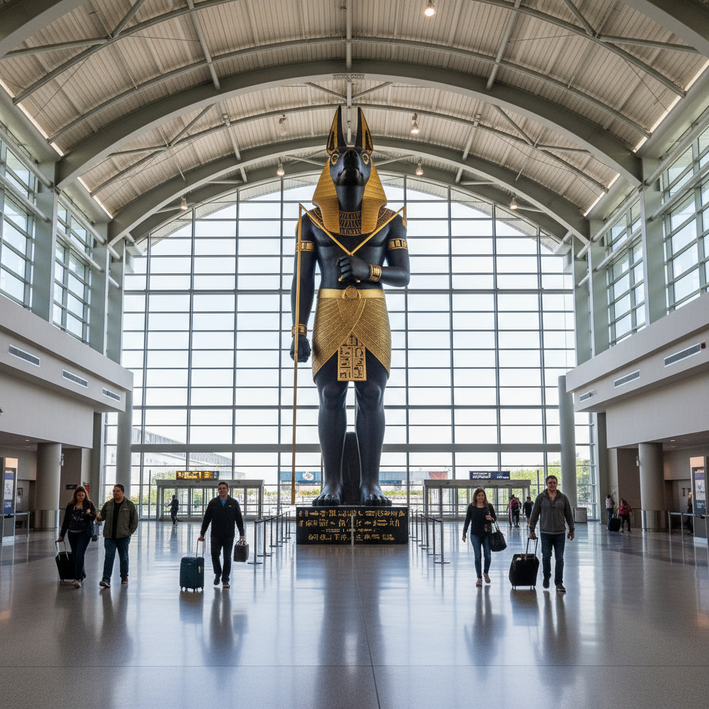 Anubis Statue at Denver Airport The Egyptian Mystery Explained ...